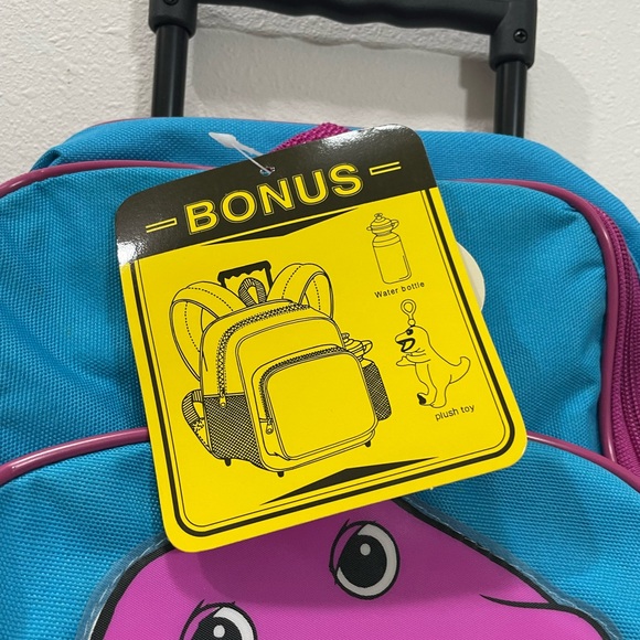 Vintage | Accessories | Vintage Original Barney Rolling Backpack | Poshmark